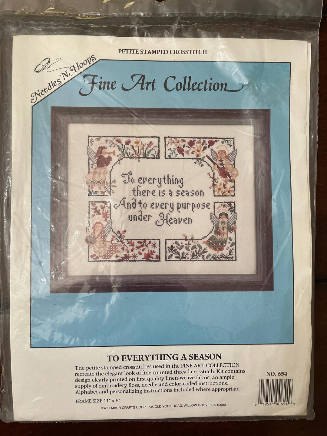 Vintage Needles N Hoops Petite Stamped Crosstitch Fine Art Collection ...