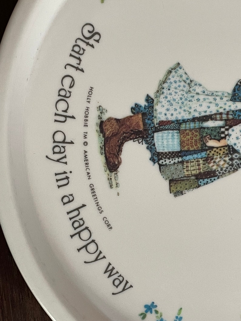 Vintage 1970s or 80s Oneida Deluxe Plastic Holly Hobbie Plate - Start ...