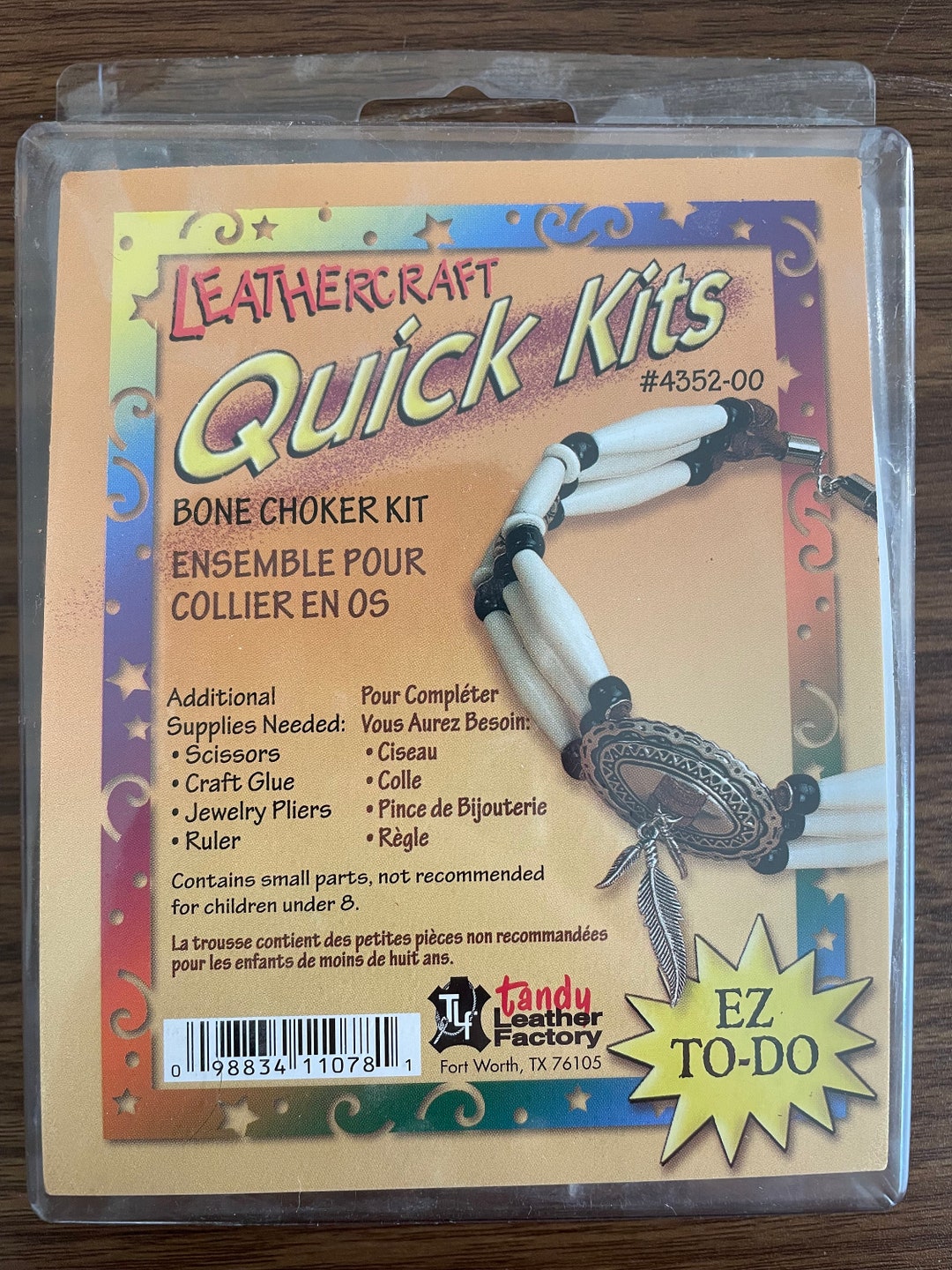 Tandy Leather Factory Leathercraft Leather Craft Quick Kits 4352 Bone ...