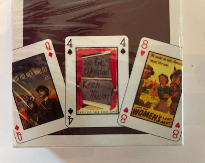 Second World War 1939-1945 Historic Art Poster Playing Cards British ...