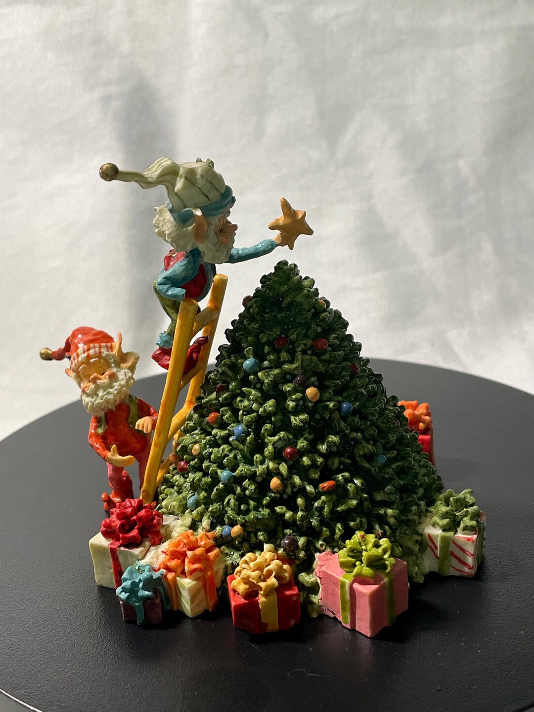 Vintage 1989 1980s Enesco Sandi Zimnicki North Pole Village Twinkles ...