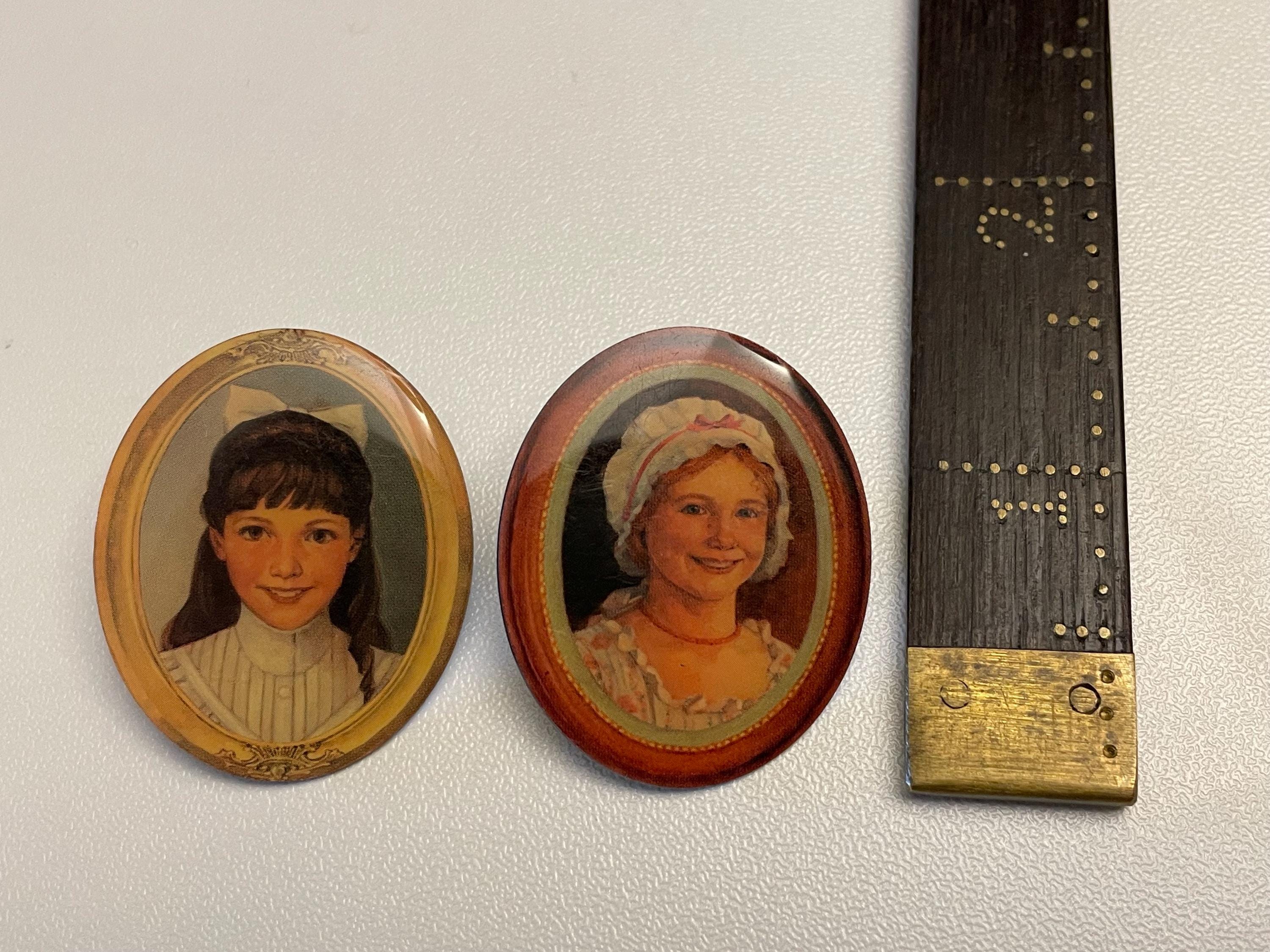 U Pick Vintage American Girl Hallmark Portrait Cameo Framed Push Back ...