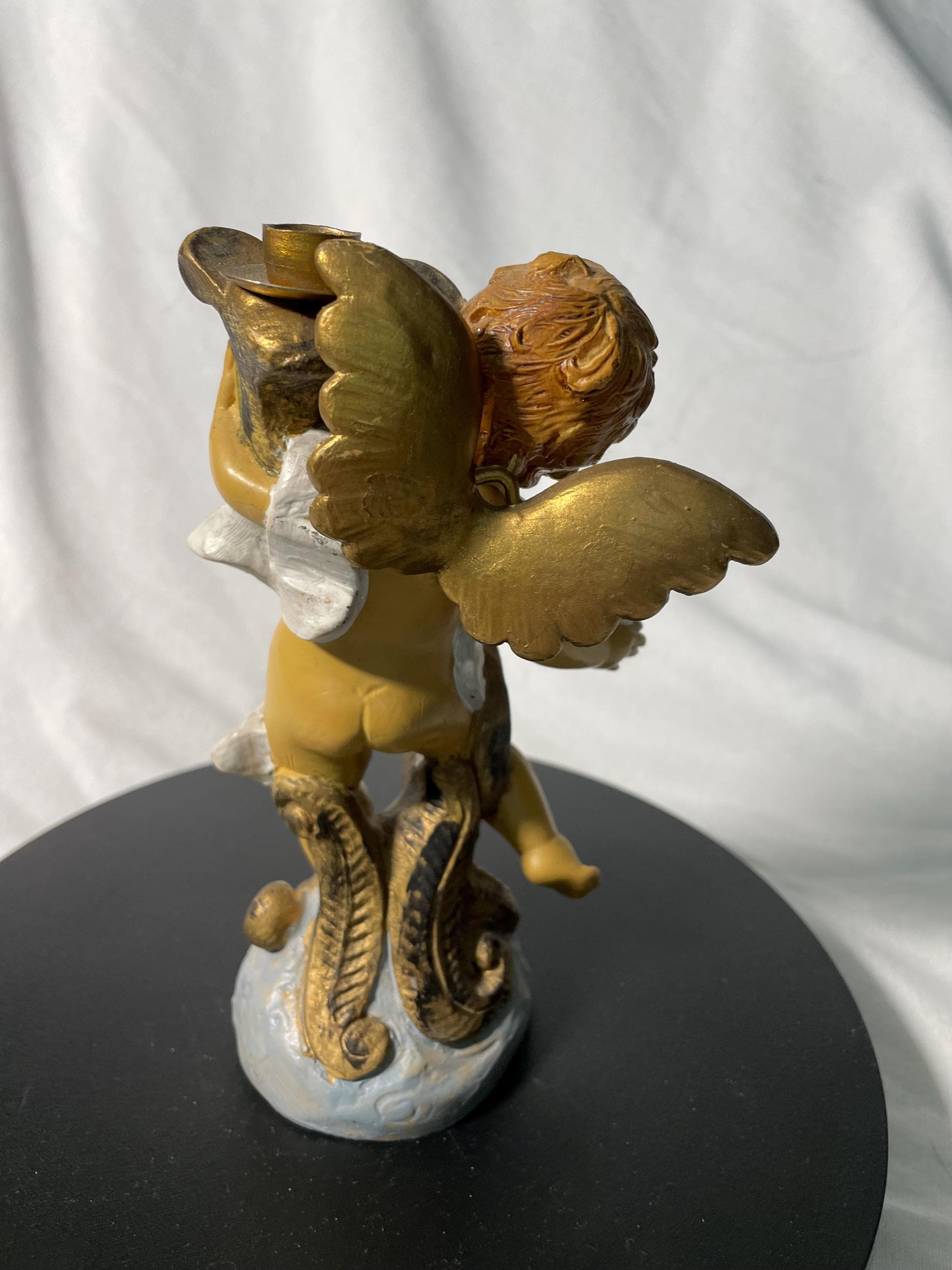 Vintage Fontanini Depose Made in Italy Resin Figurine Sculpture Candle ...