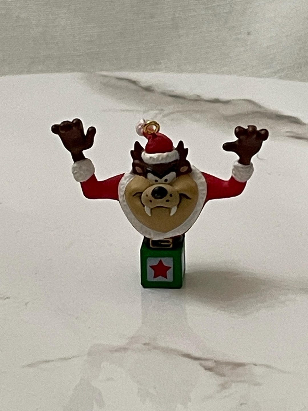 Vintage 1995 1990s Warner Bros Brothers Ornament Mini Miniature Taz ...