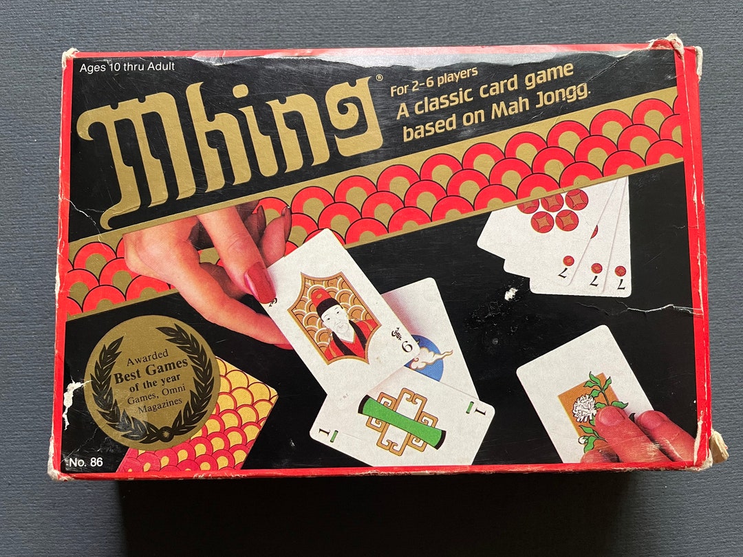 Vintage 1980s 1983 Mhing Card Game - Complete - 2 to 6 Players - Cards ...