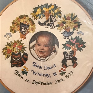 Vintage 1970s Columbia-minerva Animal Birth Sample 12" Diameter ...