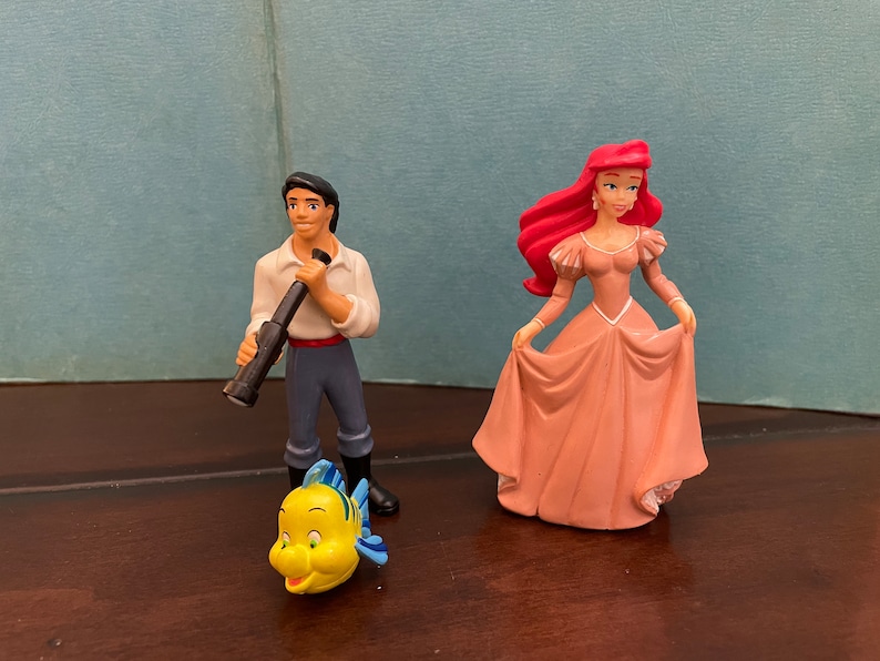 U Pick Disney Cake Topper Little Mermaid Ariel Prince Eric Flounder ...