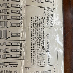 1960s Vintage Artist Lettering Set Automatic Pens the Wizards of ...
