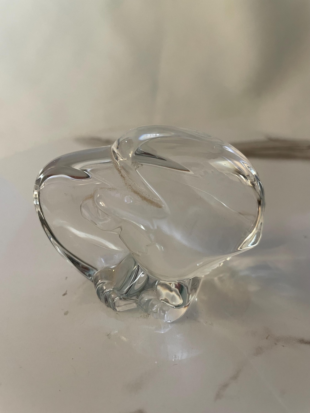Vintage Signed Steuben Art Glass Eagle No. 5519 Paperweight Hand Cooler ...