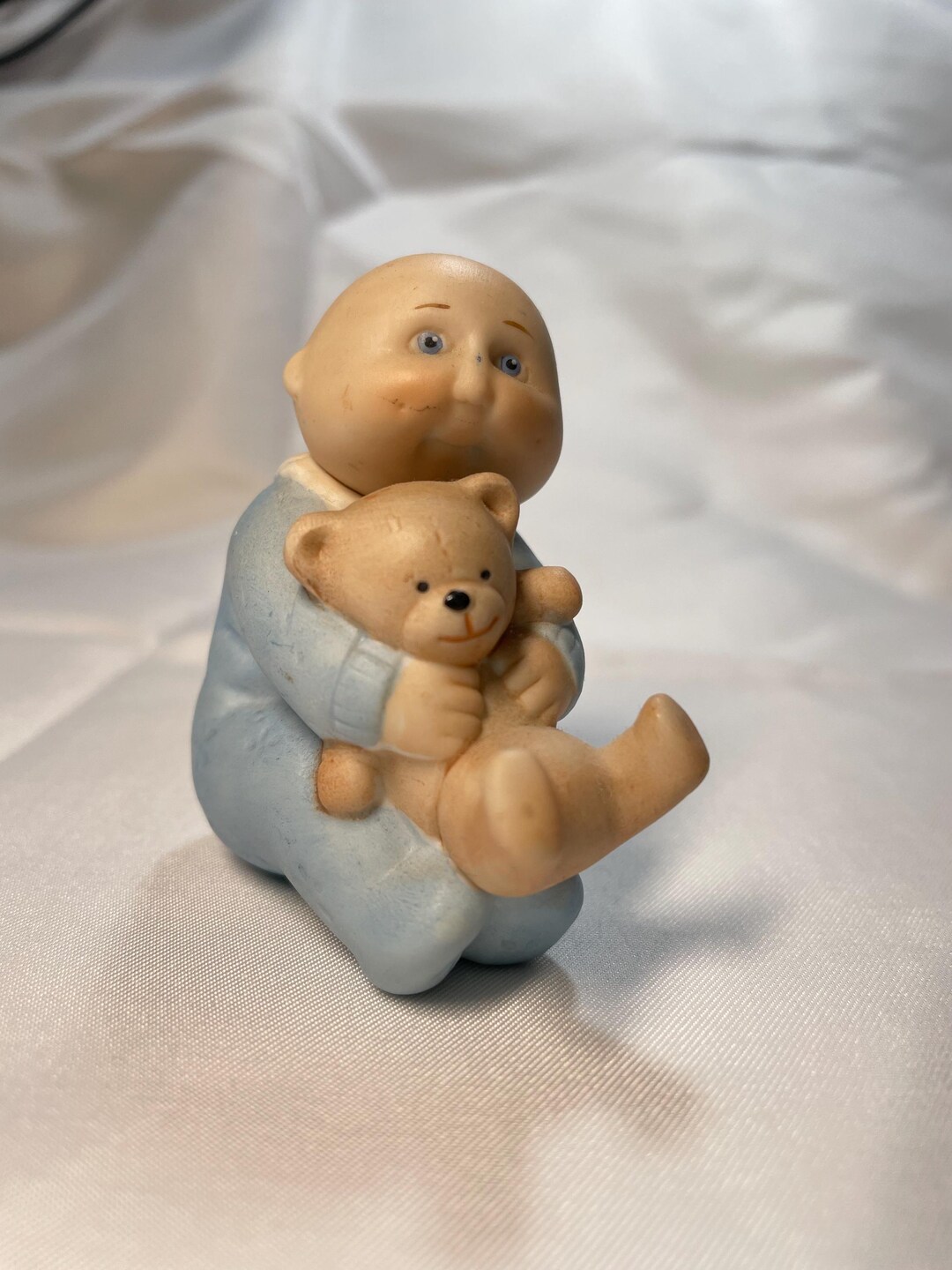 Vintage OAA 1980s Ceramic Cabbage Patch Kids Preemie Figurine Blue ...