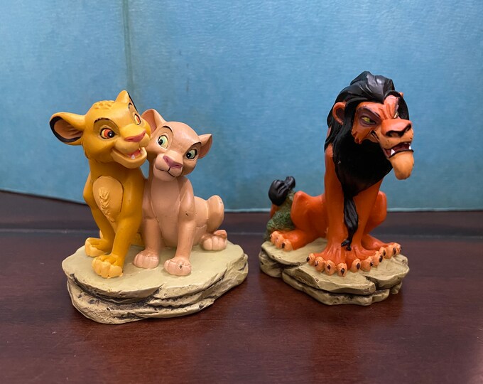 U Pick Vintage Disney Enesco Lion King Figurines Young Simba and Nala 2.75" OR Scar 3" Tall - Etsy