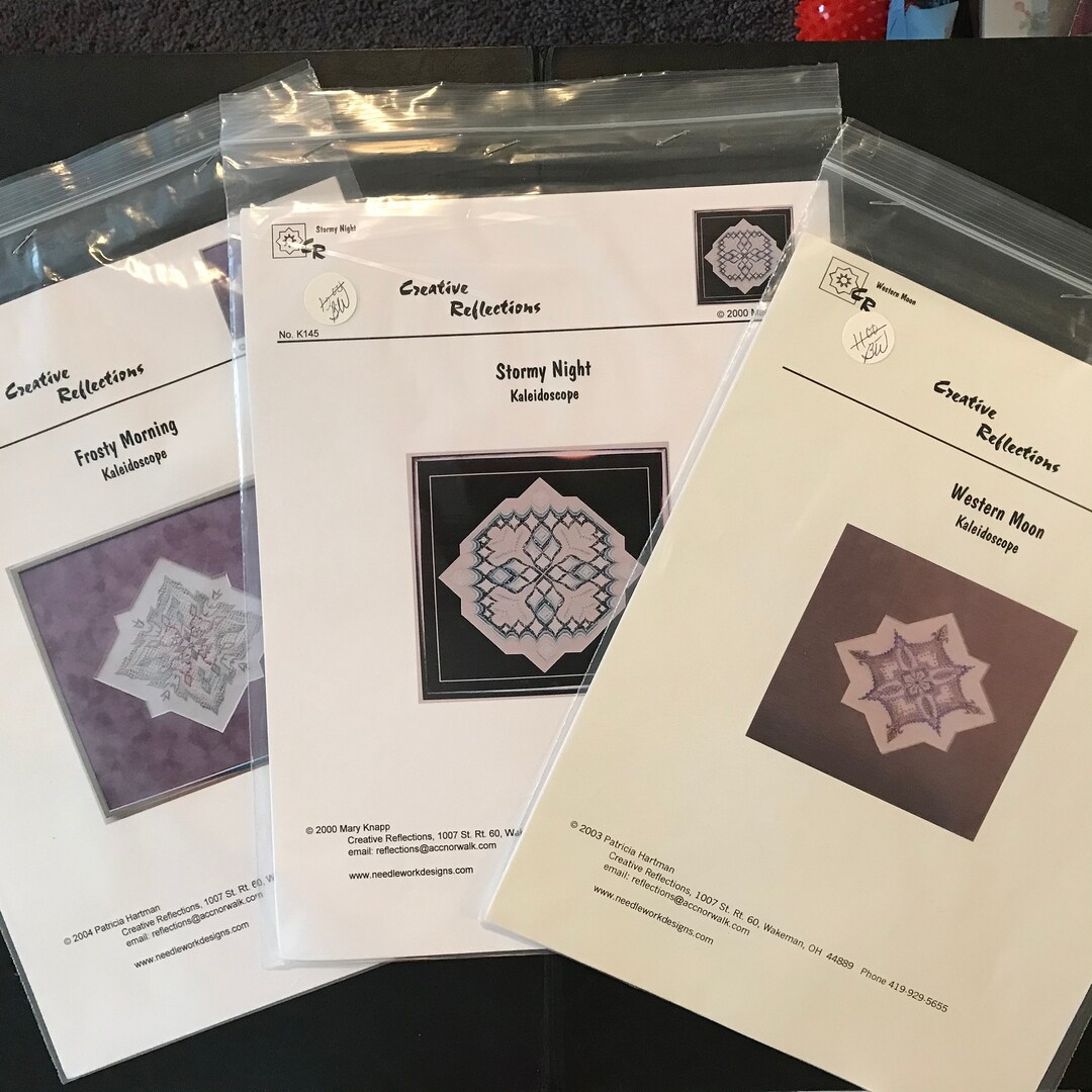 U Pick Creative Reflections Bargello Needlecraft Chart Pattern Frosty ...