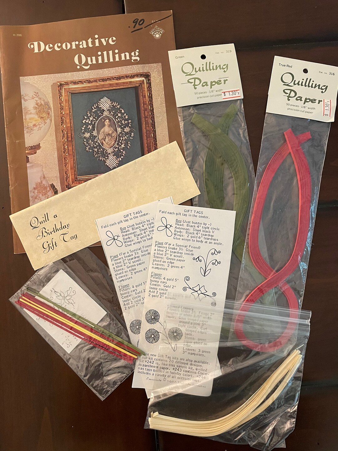 Lot of Vintage 1970s Quillery Supplies - Decorative Quilling ...