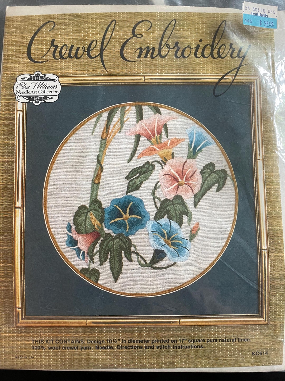 Vintage Elsa Williams Needle Art Collection Crewel Embroidery KC614 ...