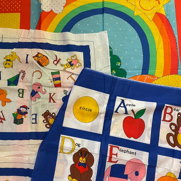 Alphabet Fabric - Etsy