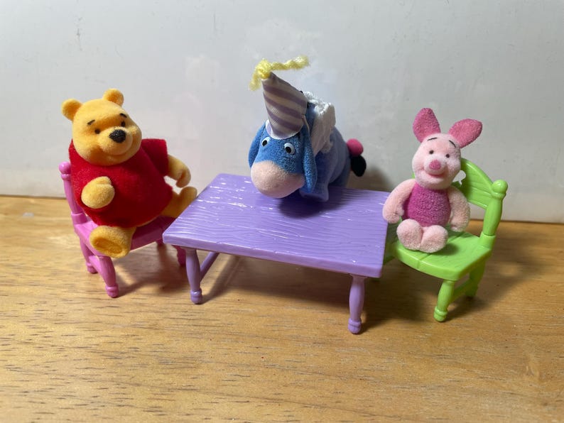 Vintage Disney Friendly Places Winnie the Pooh Piglet & Eeyore Mini ...