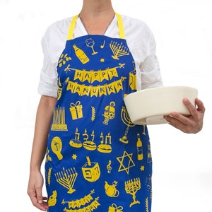 Happy Hanuukah Apron Great Hanukkah Gift With Menorah - Etsy