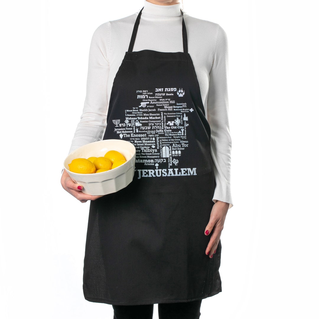 Jerusalem Neighborhood Map With Beautiful Illustration Men's Cotton ...