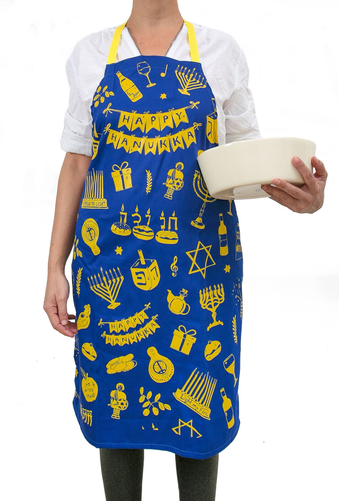 Happy Hanuukah Apron Great Hanukkah Gift With Menorah - Etsy
