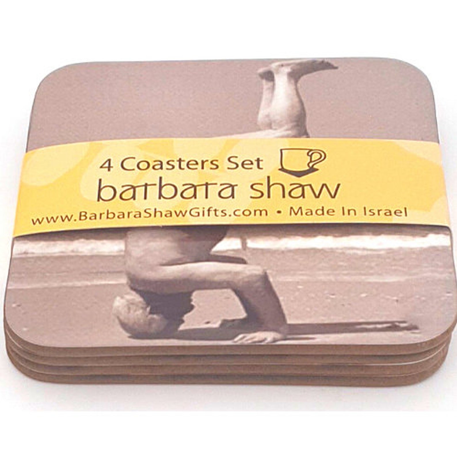 Vintage Israeli Pictures Wood Composite Coasters Set of 4 Cool | Etsy