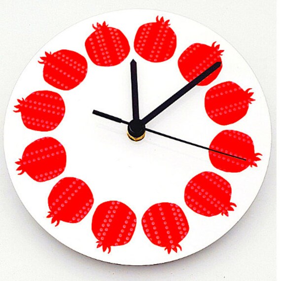 Decorative Pomegranate Wall Clock | Etsy