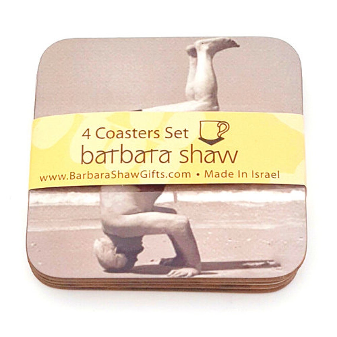 Vintage Israeli Pictures Wood Composite Coasters Set of 4 Cool | Etsy