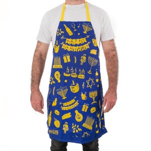 Happy Hanuukah Apron Great Hanukkah Gift With Menorah - Etsy