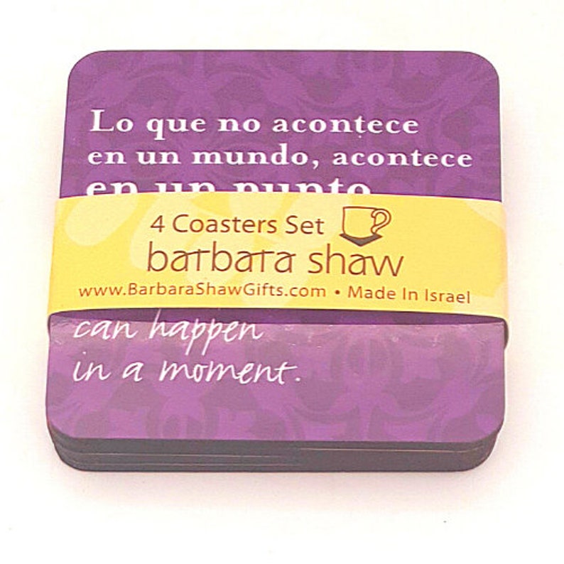 Ladino ancient Jewish Language Wisdom Coaster Set of 4wood - Etsy