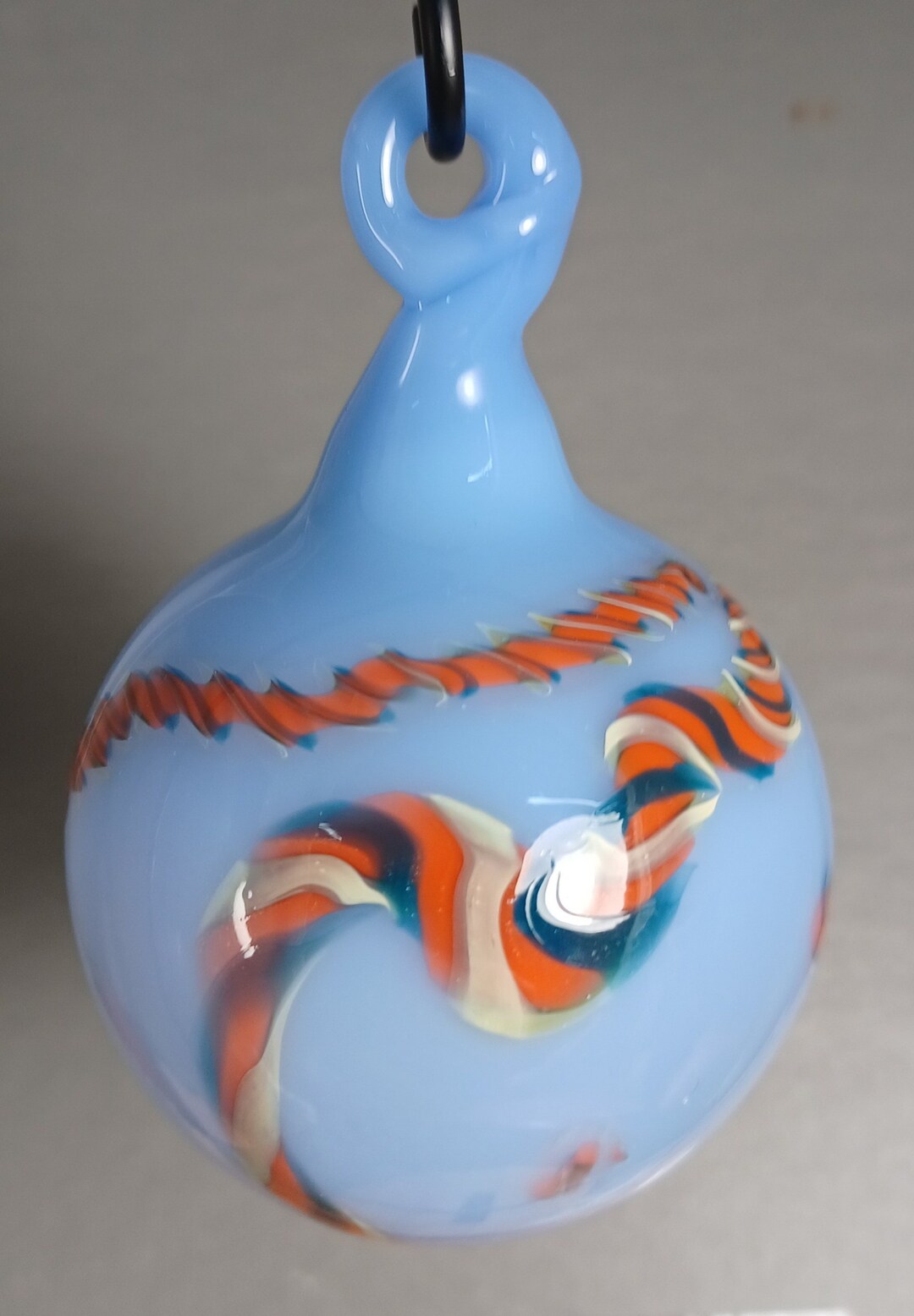 Gorgeous Hand Blown Glass Christmas Ornament Ball. Self - Etsy