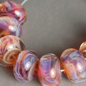 Danielsbeads Boro Lampwork Glass Bead Set 8 jewelry Supply SRA Hand ...
