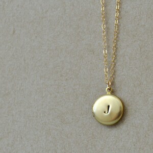 TINY INITIAL LOCKET Delicate Gold Filled Everyday Wear Minimalist ...