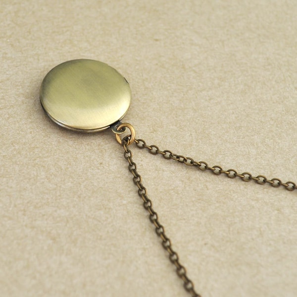 Long Locket Necklace - Etsy