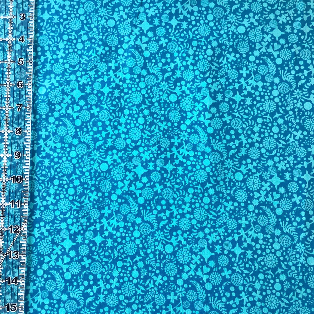 Andover Alison Glass 8137 Endpaper Blue Cotton Print Fabric - Etsy