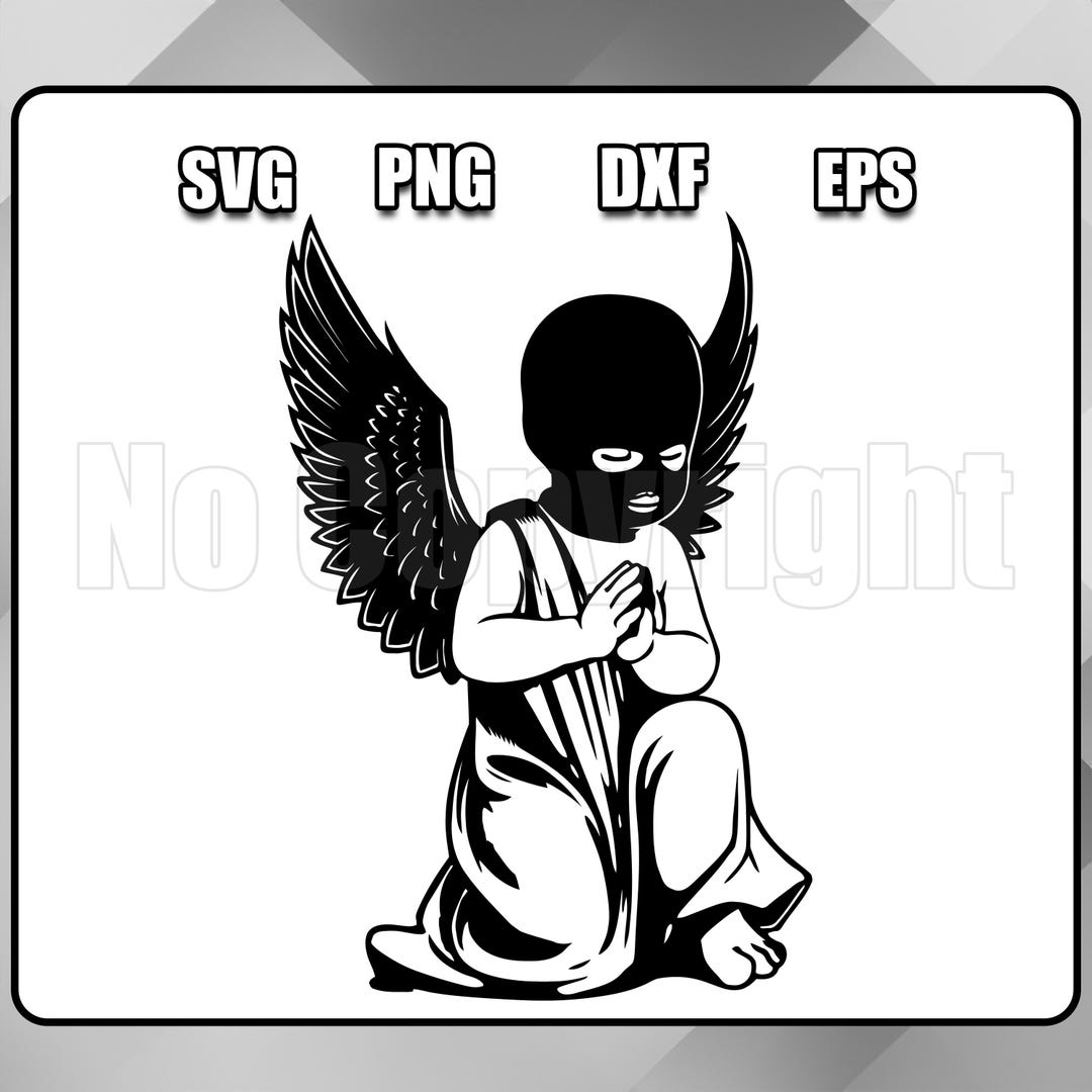 Angel Wear Balaclava ski Mask SVG Cut File T-shirts Cricut SVG Digital ...