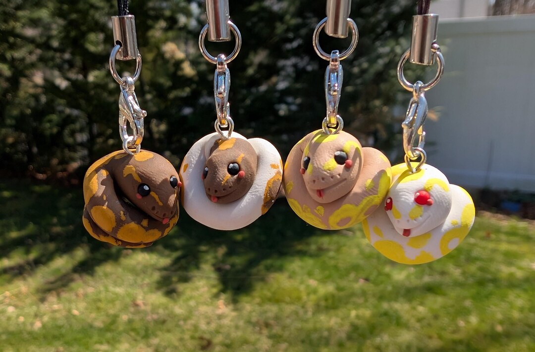 Ball Python Cute Keychain/charm - Etsy