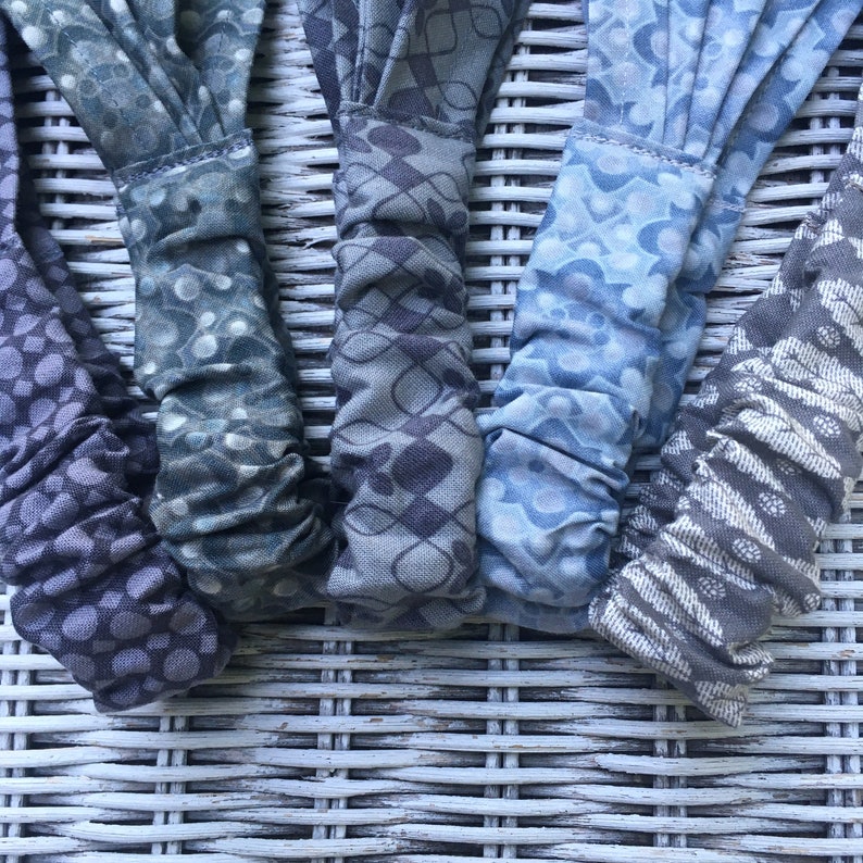 Classic Medium Gray 4 1/2 Wide Gathered Fabric Elastic | Etsy