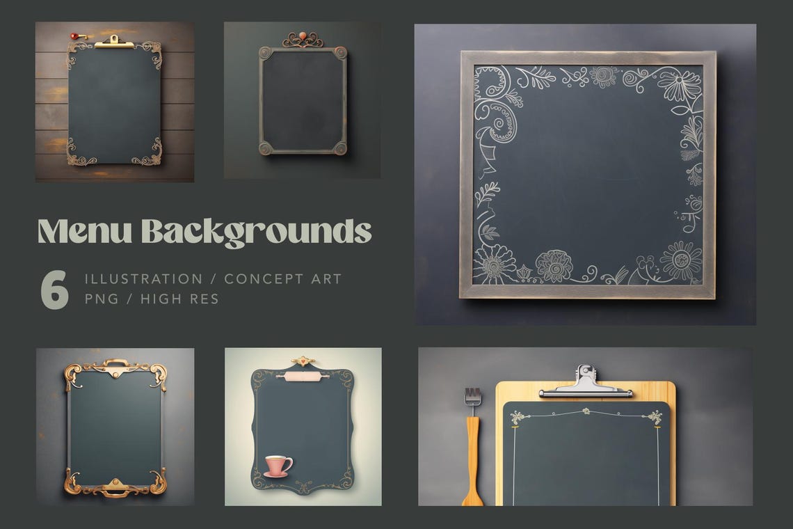 Menu Backgrounds - Stock Images - Etsy