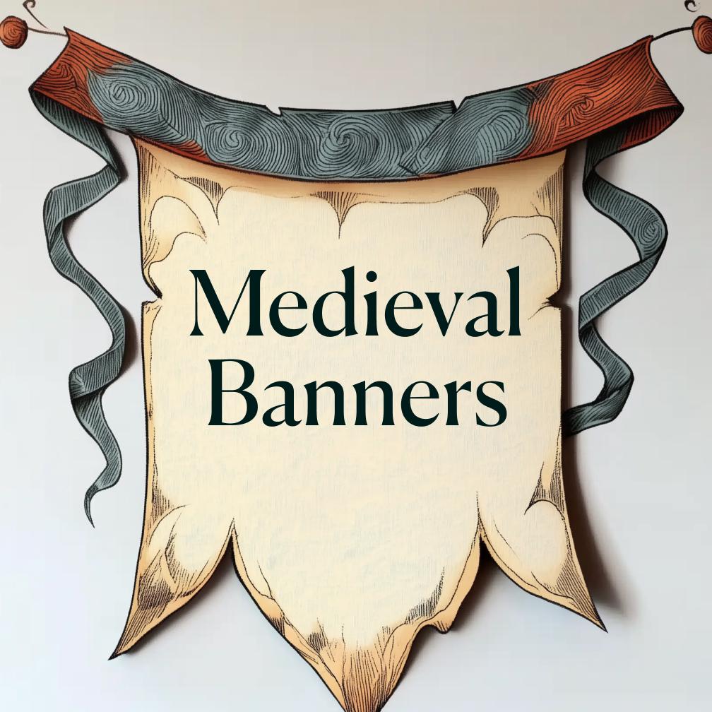 Medieval Banners - Stock Images - Etsy
