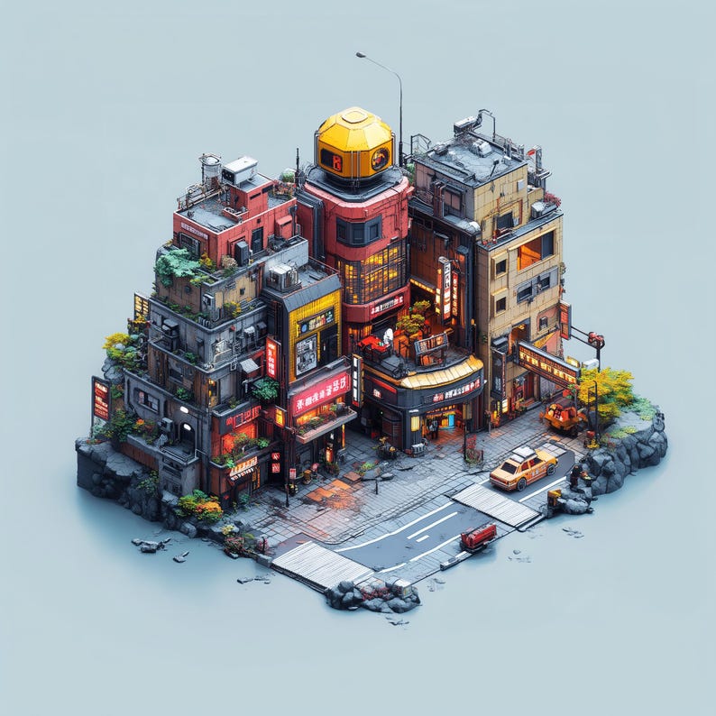 Isometric Worlds - Stock Images - Etsy