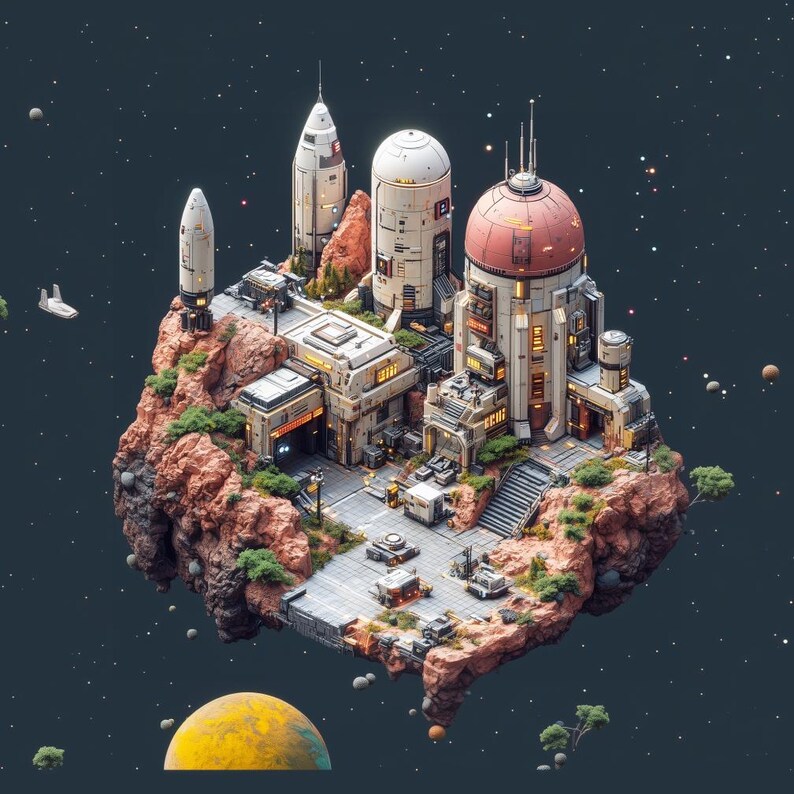 Isometric Worlds - Stock Images - Etsy