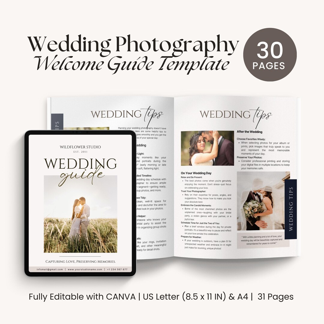 Wedding Photography Guide, Wedding Guide for Photographers, Wedding ...