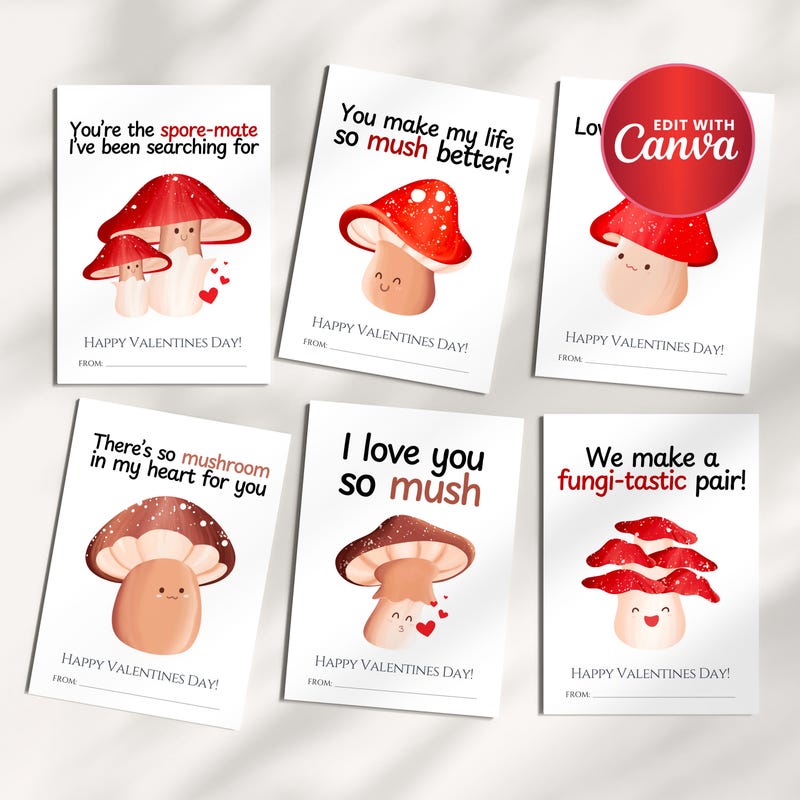 Mushroom Valentine - Etsy