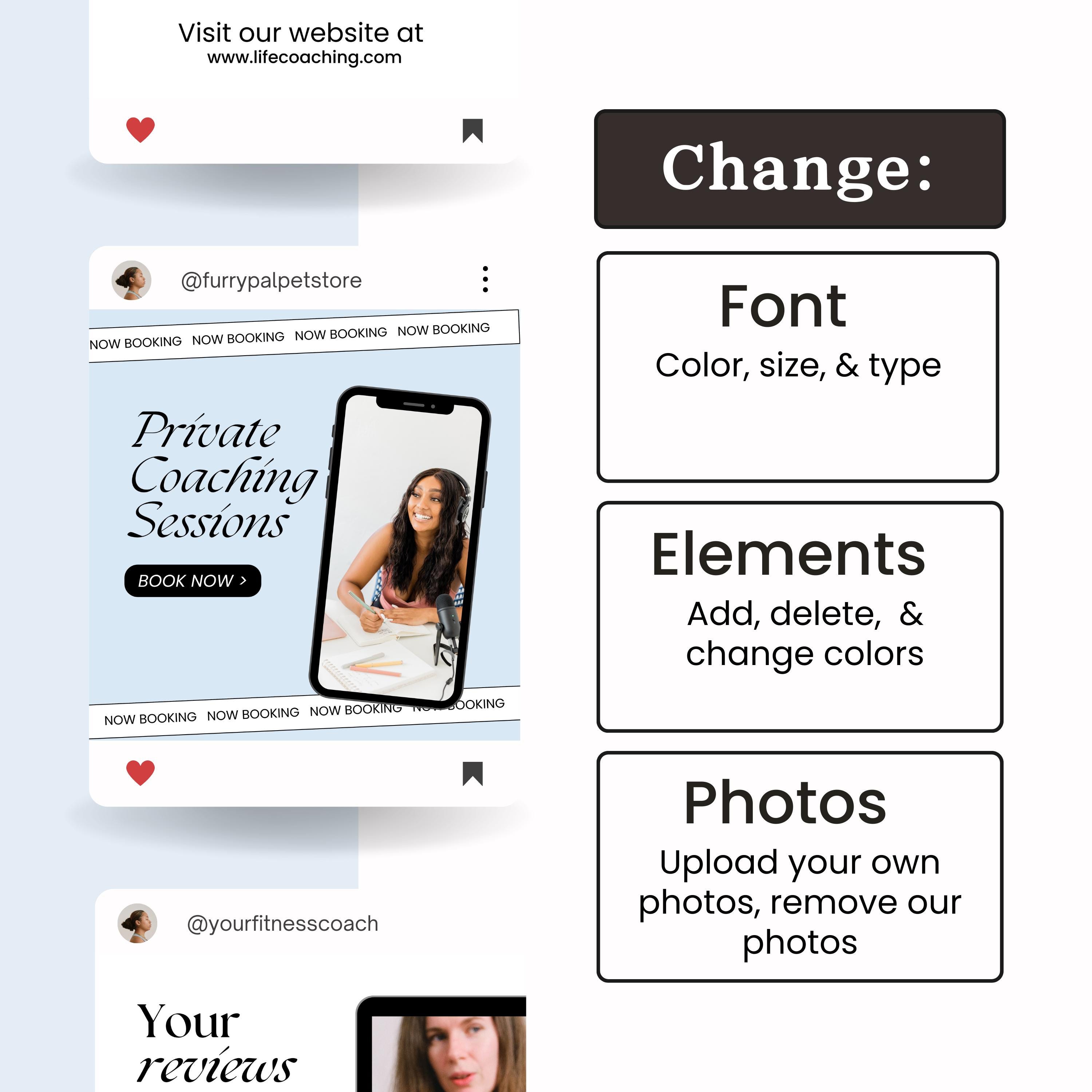 Coaching Instagram Post Template | Coach Social Media |life Coach ...