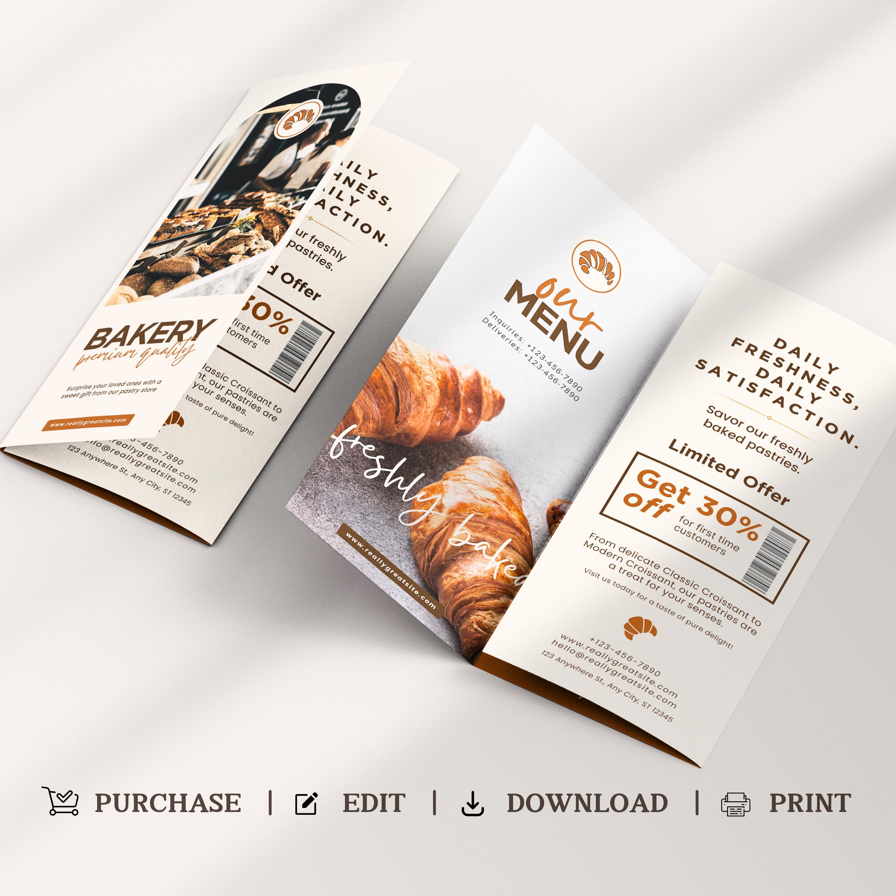 Bakery Brochure Template, Cake Business, Cake Flyer, Food, Clients ...