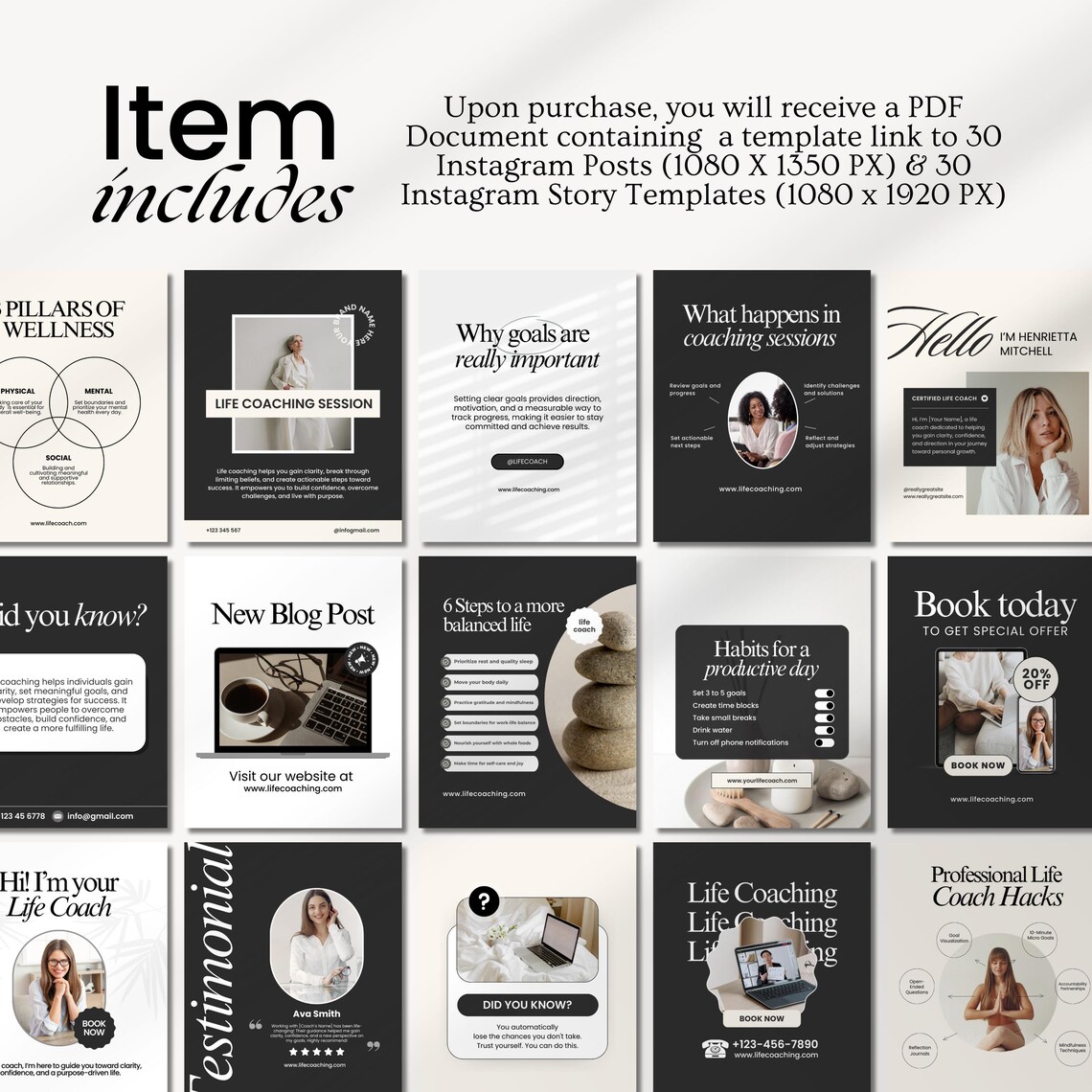 Coaching Instagram Post Template | Coach Social Media |life Coach ...