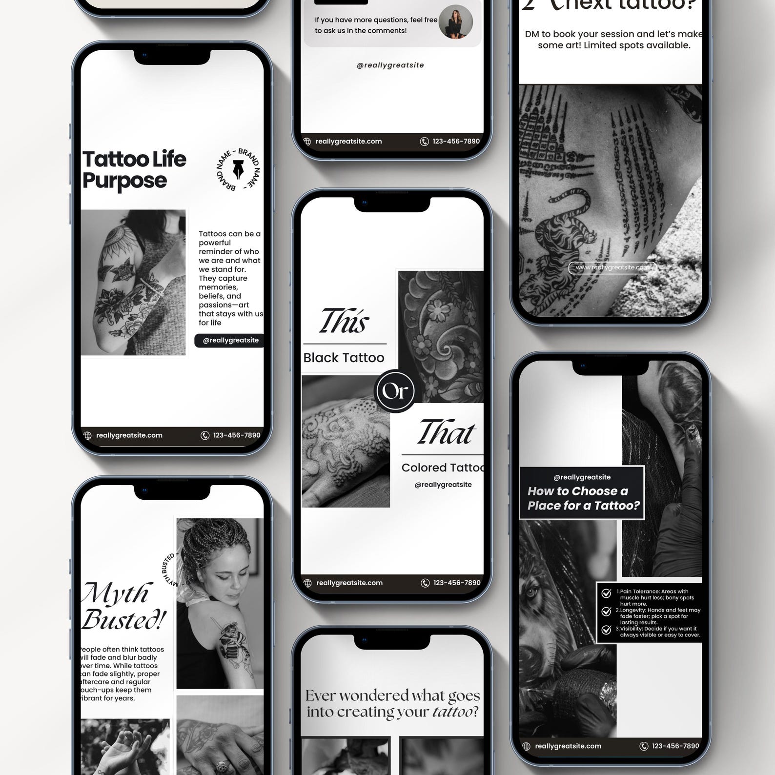 Tattoo Artist Instagram Template | Tattoo Practitioner Instagram ...
