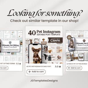 Pets Instagram Post Template | Pet Instagram Story Template | Social ...