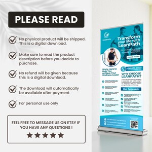 Weight Loss Retractable Banner, Semaglutide Promotion | Event Marketing ...
