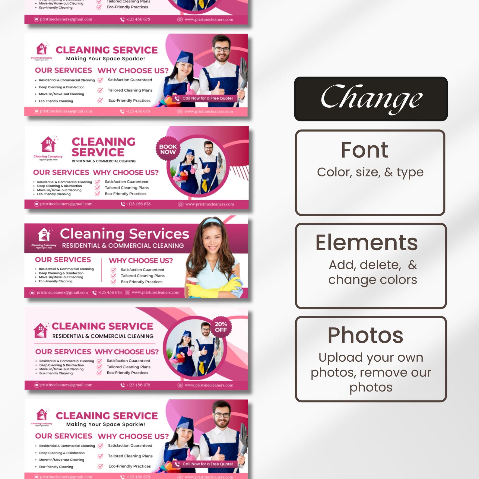 Cleaning Services Banner | Printable Cleaning Business | Commercial ...