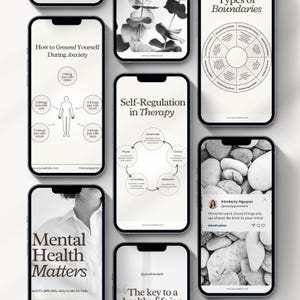 Therapist Instagram Templates, Psychologist Social Media, Mental Health ...
